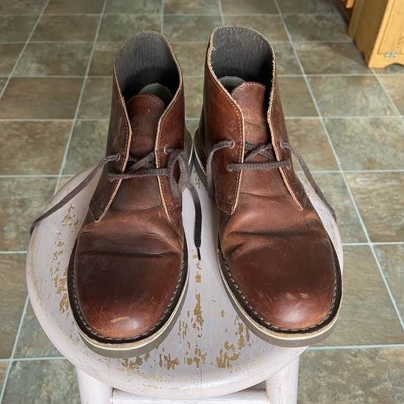 Clarks | Shoes | Mens Clarks Bushacre 2 Leather Chukka Boots | Poshmark